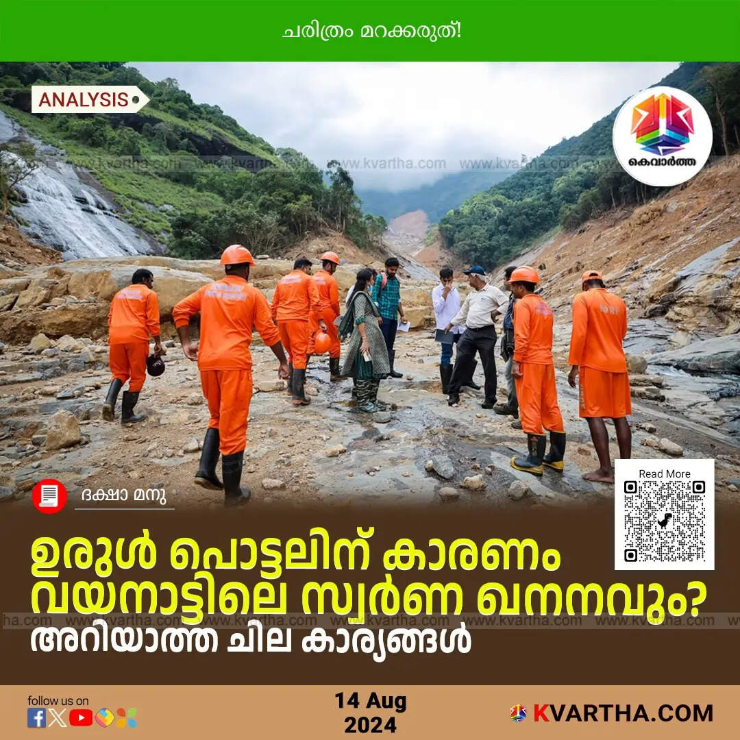 Historical Gold Mining Linked to Wayanad Landslide